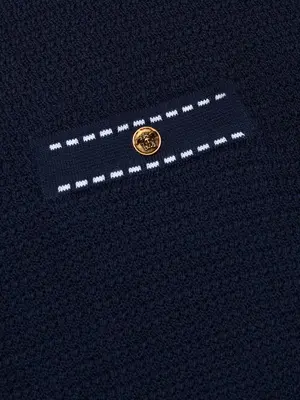 Versace Cotton Knit Polo Top