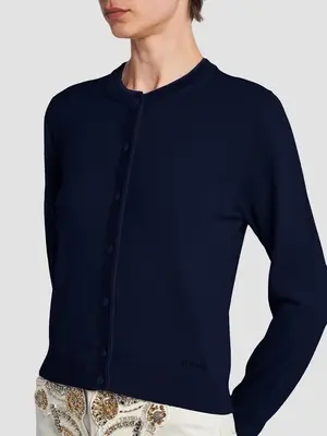 Versace La Vacanza Classic Wool Cardigan