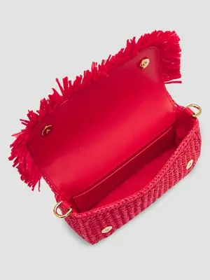 Dolce & Gabbana Anticipo Carretto Raffia Shoulder Bag