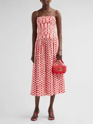 Dolce & Gabbana Anticipo Carretto Raffia Shoulder Bag