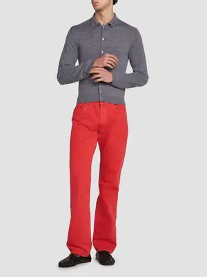 Versace Wool Collared Cardigan
