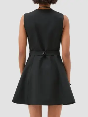 Versace Lightweight Wool-mohair Minidress