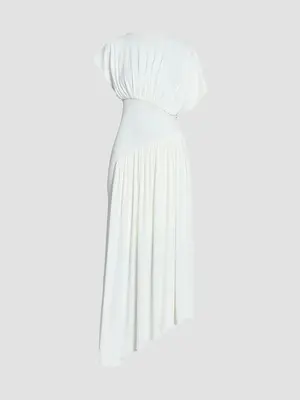Rabanne Asymmetric Short-sleeve Midi-dress