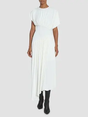Rabanne Asymmetric Short-sleeve Midi-dress