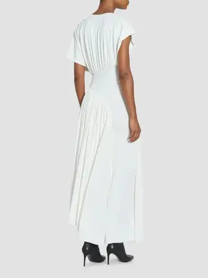 Rabanne Asymmetric Short-sleeve Midi-dress