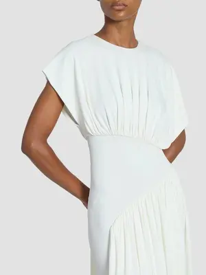 Rabanne Asymmetric Short-sleeve Midi-dress