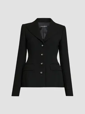 Dolce & Gabbana Virgin Wool Tailored Single-breasted Jacket