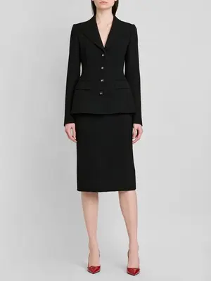 Dolce & Gabbana Virgin Wool Tailored Single-breasted Jacket