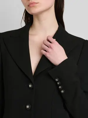Dolce & Gabbana Virgin Wool Tailored Single-breasted Jacket