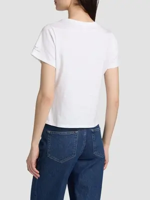 Cinq À Sept Love Collage Patch Shrunken T-shirt