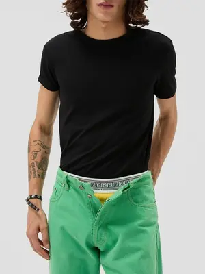 Versace Short-sleeve Cotton Jersey T-shirt - Black
