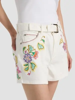 Cinq À Sept Jardin Boheme Belted Ceil Shorts
