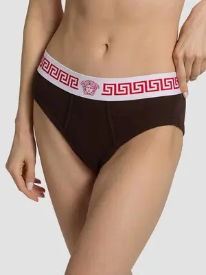 Versace Slip Cotton Rib Briefs