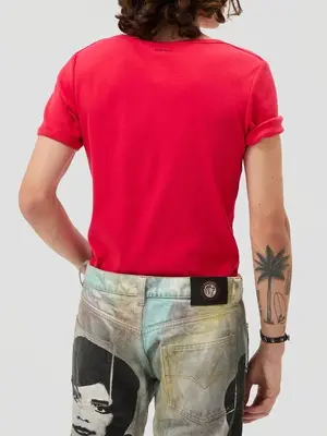 Versace Stretch-cotton T-shirt - Bright Red