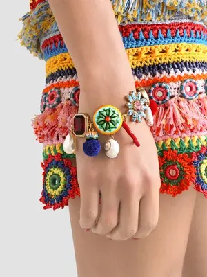 Dolce & Gabbana Goldtone & Mixed-media Charm Bracelet