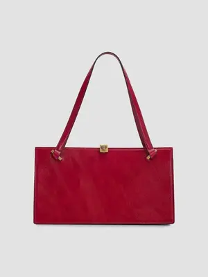 Versace La Vacanza Severine Leather Tote - Fire