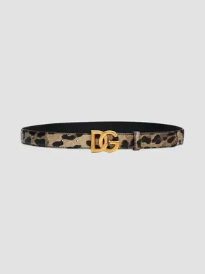Dolce & Gabbana Canazei Stampato -print Belt - Leopard
