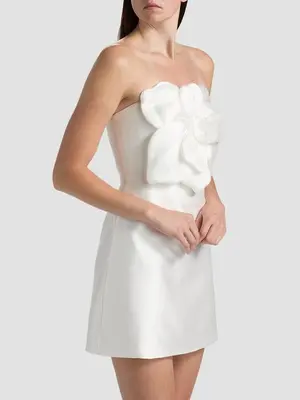 SACHIN BABI Anora Floral-appliqué Strapless Minidress