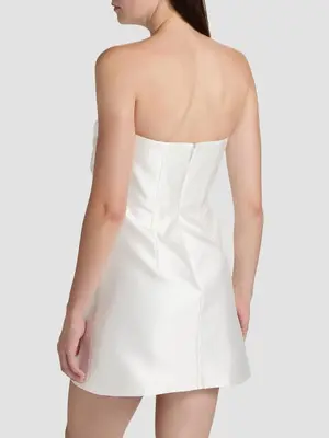 SACHIN BABI Anora Floral-appliqué Strapless Minidress