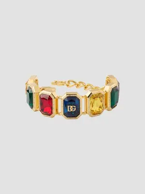 Dolce & Gabbana Carretto Goldtone Glass Bracelet - Multicolor
