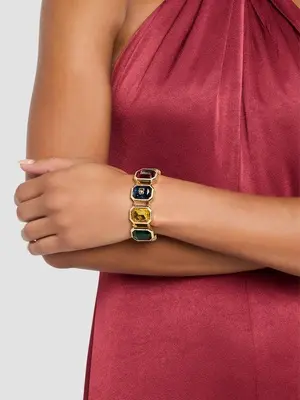 Dolce & Gabbana Carretto Goldtone Glass Bracelet
