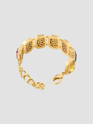 Dolce & Gabbana Carretto Goldtone Glass Bracelet