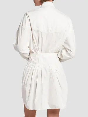 Versace La Vacanza Poplin Cotton Utility Shirtdress