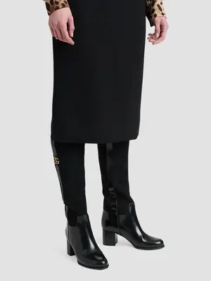 Dolce & Gabbana Equestrian 60mm Suede & Leather Boots