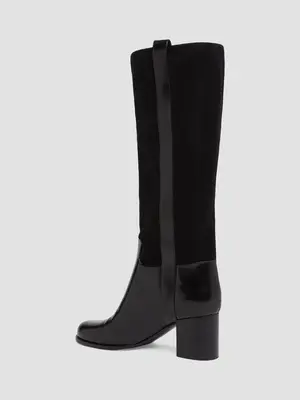 Dolce & Gabbana Equestrian 60mm Suede & Leather Boots