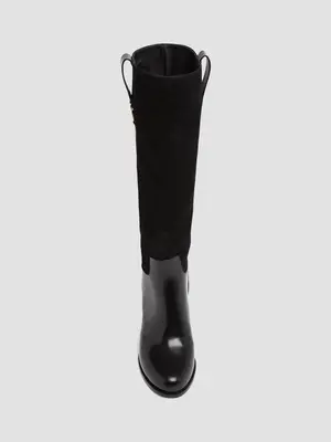 Dolce & Gabbana Equestrian 60mm Suede & Leather Boots