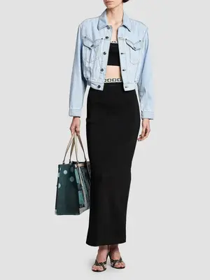 Versace Denim Chambray Blouson Trucker Jacket