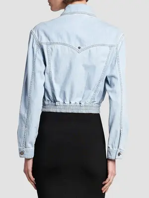 Versace Denim Chambray Blouson Trucker Jacket