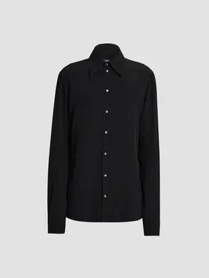 Dolce & Gabbana Silk Georgette Shirt - Nero