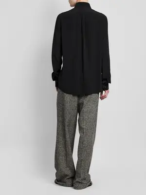 Dolce & Gabbana Silk Georgette Shirt - Nero