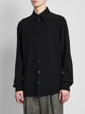 Dolce & Gabbana Silk Georgette Shirt - Nero