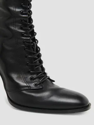 Dolce & Gabbana Round Toe 90mm Leather Knee-high Boots