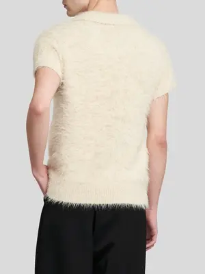 Dolce & Gabbana Textured Polo Shirt - Medium Beige