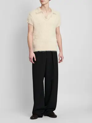 Dolce & Gabbana Textured Polo Shirt - Medium Beige