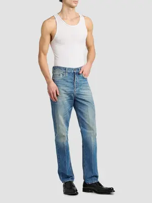 Versace Straight-leg Stone-washed Jeans