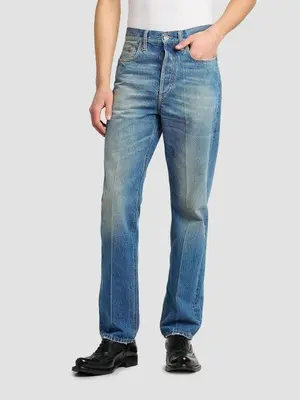 Versace Straight-leg Stone-washed Jeans