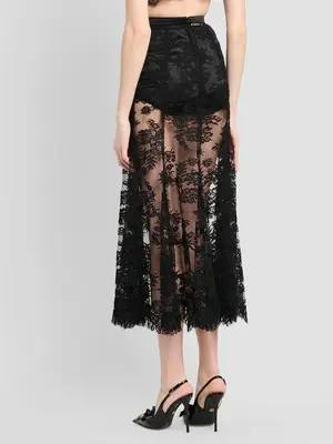 Dolce & Gabbana Pizzo Chantilly Midi Skirt