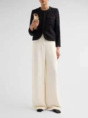 Fabiana Filippi Sequined Virgin Wool-blend Blazer