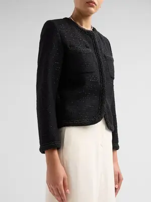 Fabiana Filippi Sequined Virgin Wool-blend Blazer