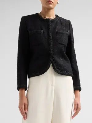 Fabiana Filippi Sequined Virgin Wool-blend Blazer
