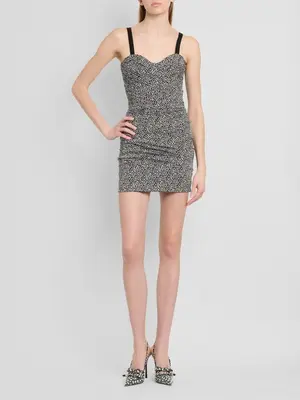 Dolce & Gabbana Printed Stretch Silk Mini Dress