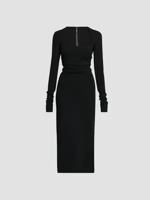 Dolce & Gabbana Jersey Scoopneck Midi Dress