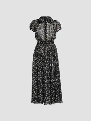 Dolce & Gabbana Chiffon Silk Floral Shirtdress