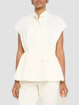 Fabiana Filippi Cotton Gabardine Field Vest