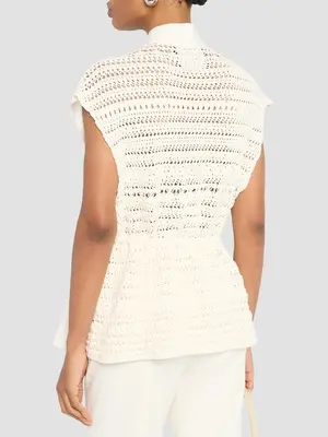 Fabiana Filippi Cotton Gabardine Field Vest