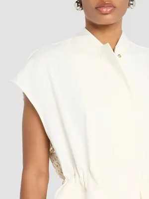Fabiana Filippi Cotton Gabardine Field Vest